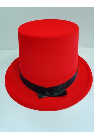 Alya Avm Plastik Üzeri Nubuk Kaplama Kırmızı Sihirbaz Şapkası Alya Avm Plastik Üzeri Nubuk Kaplama Kırmızı Sihirbaz Şapkası