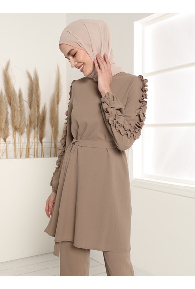 Tunik&pantolon Ikili Takım - Vizon - Tavin Tunik&pantolon Ikili Takım - Vizon - Tavin