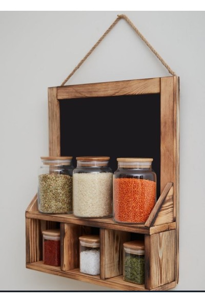 Gesi Home Ahşap Üç Bölmeli Yazı Tahtalı Duvar Rafı Gesi Home Ahşap Üç Bölmeli Yazı Tahtalı Duvar Rafı