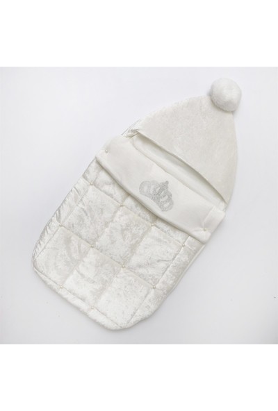 Necixs Baby Lüx Welsoft Kundaak Battaniye Beyaz
