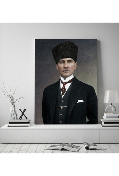 BK Gift Atatürk Tasarımlı Kanvas Tablo-29 70X100CM BK Gift Atatürk Tasarımlı Kanvas Tablo-29 70X100CM