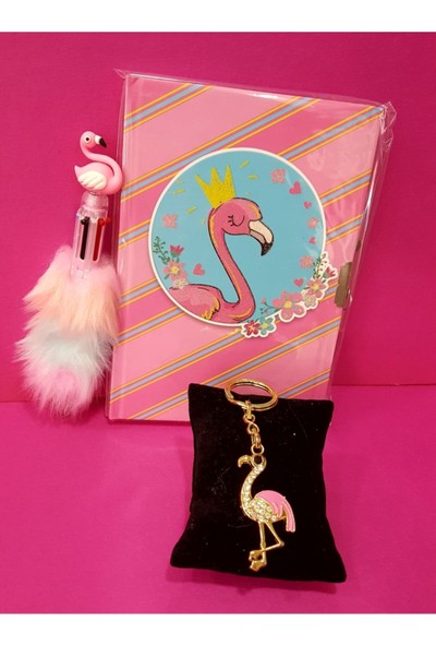 Çilek Home Hediyelik Flamingo Kilitli Hatıra ve Günlük Defteri+ Lisanslı Kalem+ Anahtarlık 1131 Çilek Home Hediyelik Flamingo Kilitli Hatıra ve Günlük Defteri+ Lisanslı Kalem+ Anahtarlık 1131