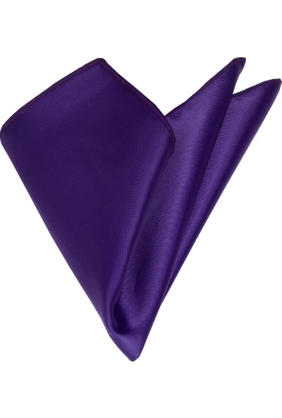 Exve Exclusive Mor Saten Sade Yaka Mendili