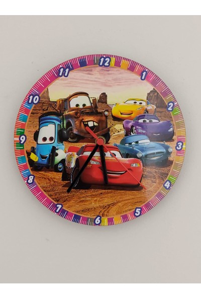 Çevik's Arabalar Çocuk Odası Duvar Saati Çevik's Arabalar Çocuk Odası Duvar Saati