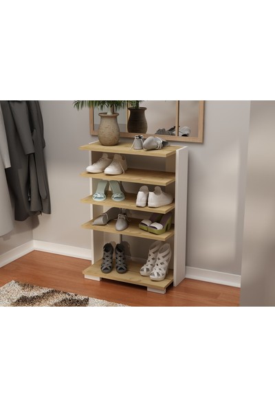 Cantek Yonca Ayakkabılık Beyaz-Safirmeşe