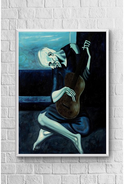 Giyense Beyaz Çerçeveli Dekoratif Tablo