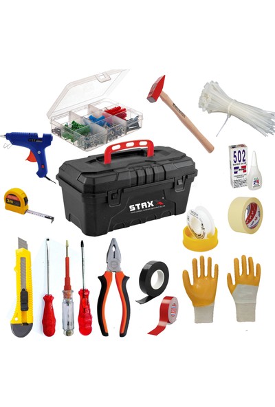 Staxx Power 24 Çeşit 352 Parça + Full Takım Çantası Dolu Dolu Alet Hırdavat Takım Çantası Usta Seti Staxx Power 24 Çeşit 352 Parça + Full Takım Çantası Dolu Dolu Alet Hırdavat Takım Çantası Usta Seti