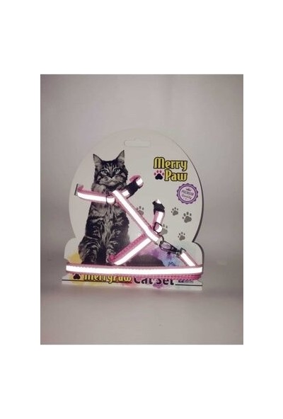Merrypaw Reflektörlü Kedi ve Köpek Gezdirme Seti Merrypaw Reflektörlü Kedi ve Köpek Gezdirme Seti