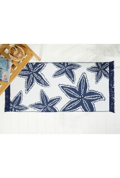 English Home Sea Star Dokuma Kilim 120 x 180 cm Lacivert English Home Sea Star Dokuma Kilim 120 x 180 cm Lacivert