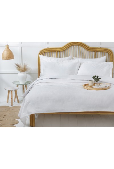 English Home Nature Jakarlı Dokuma Çift Kişilik Pike Takımı 200 x 230 cm Beyaz English Home Nature Jakarlı Dokuma Çift Kişilik Pike Takımı 200 x 230 cm Beyaz