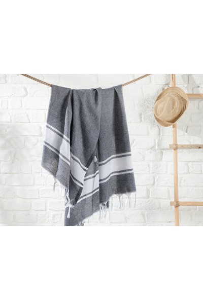 English Home Band Pamuk Peştamal 95 x 165 cm Antrasit