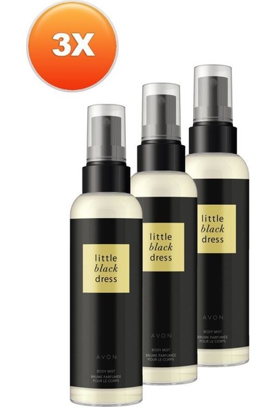 Avon Little Black Dress Vücut Spreyi 3Lü Set