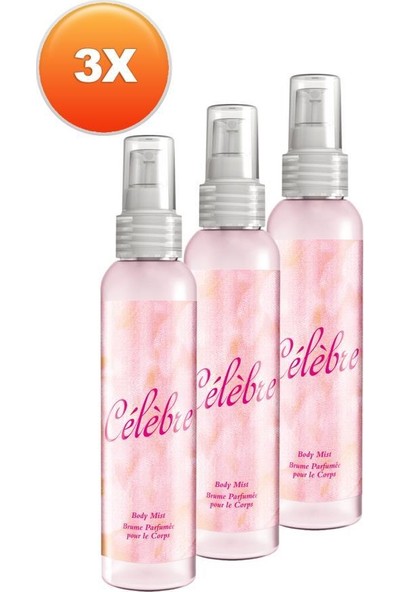 Avon Celebre Bayan Vücut Spreyi 3Lü Ekonomik Set