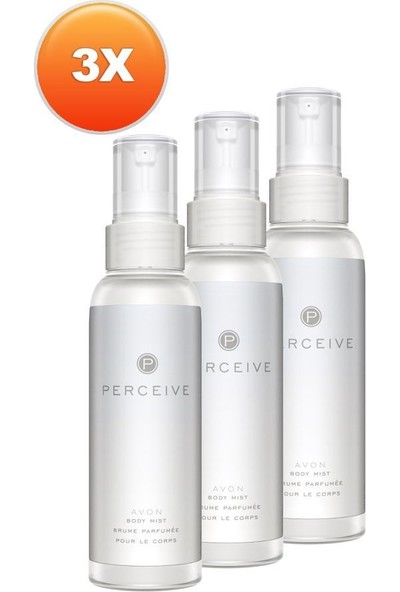 Avon Perceive Body Mist Vücut Spreyi 3Lü Set