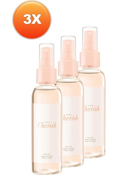 Avon Cherish Bayan Vücut Spreyi 100 Ml 3 Adet Avon Cherish Bayan Vücut Spreyi 100 Ml 3 Adet