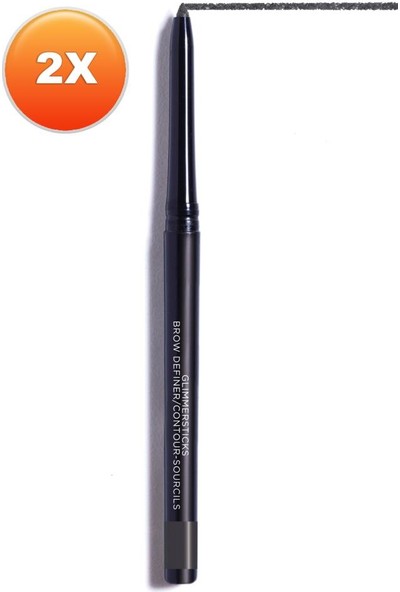 Avon Glimmersticks Açılıp Kapanabilen Kaş Kalemi Soft Black Ikili Set