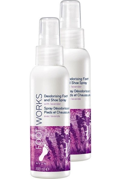Avon Lavantalı Koku Önleyici Ayak Spreyi 100 ml 2'li Set Avon Lavantalı Koku Önleyici Ayak Spreyi 100 ml 2'li Set