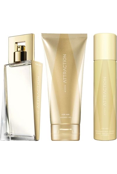 Avon Attraction Edp Bayan Parfüm 3lü Set Avon Attraction Edp Bayan Parfüm 3lü Set