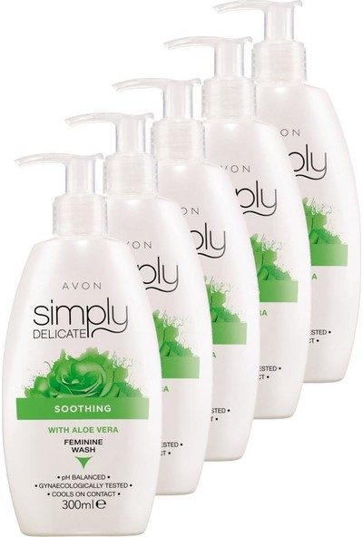 Avon Aloe Vera Hijyenik Bölge Temizleyici 300 ml 5'li Set Avon Aloe Vera Hijyenik Bölge Temizleyici 300 ml 5'li Set