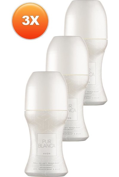 Avon Pur Blanca Kadın Roll On 50 Ml. 3Lü Set Avon Pur Blanca Kadın Roll On 50 Ml. 3Lü Set
