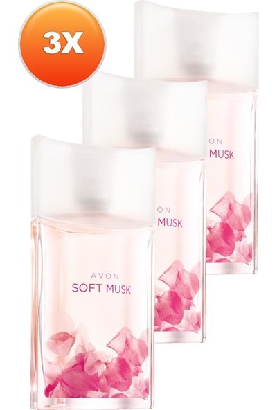 Avon Soft Musk Kadın Parfüm Edt 50 ml 3lü Set Avon Soft Musk Kadın Parfüm Edt 50 ml 3lü Set