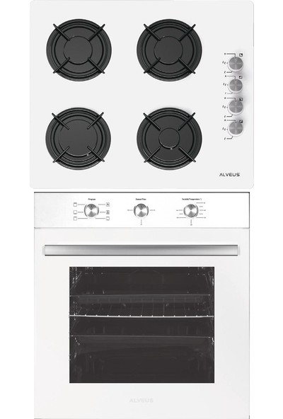 Alveus Sofya 2'li Beyaz Ankastre Set (GLS640B -MFA614B)