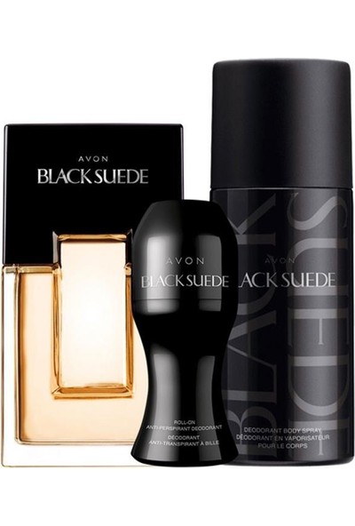 Avon Black Suede 3'Lü Paket Erkek Parfüm Seti