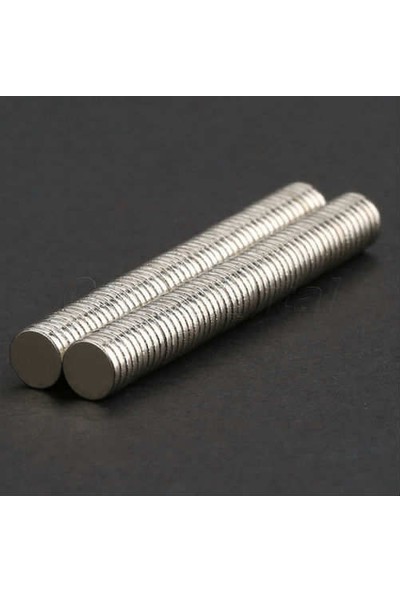 Dünya Magnet 100 Adet Çap 6mm x Kalınlık 1mm Yuvarlak Süper Güçlü Neodyum Mıknatıs Dünya Magnet 100 Adet Çap 6mm x Kalınlık 1mm Yuvarlak Süper Güçlü Neodyum Mıknatıs
