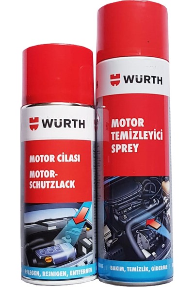 Würth Motor Ciilası 400 ml + Motor Temizleme Spreyi 500 ml