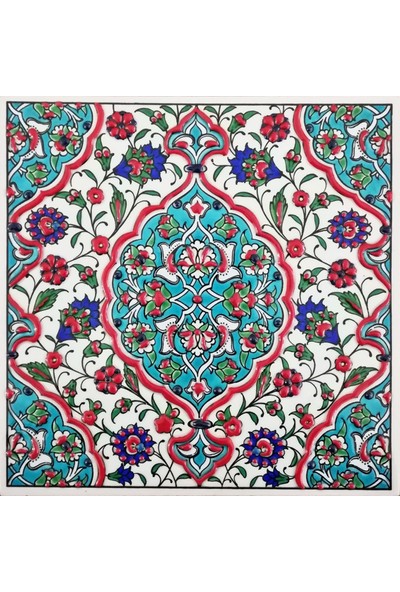 Can Seramik 20 x 20 cm El Yapımı Iznik Çinisi