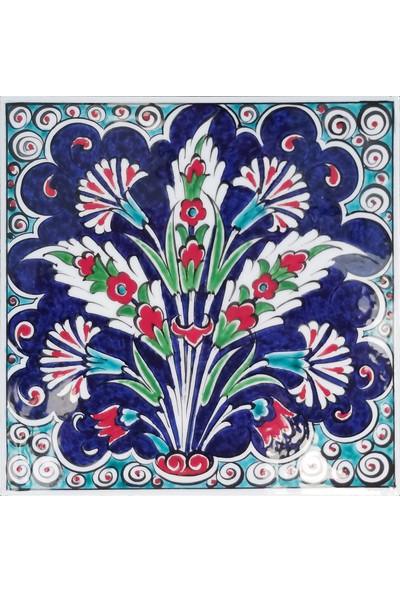 Can Seramik 20 x 20 cm El Yapımı Iznik Çinisi