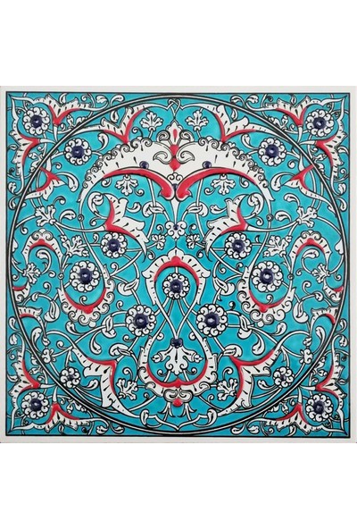 Can Seramik 20 x 20 cm El Yapımı Iznik Çinisi