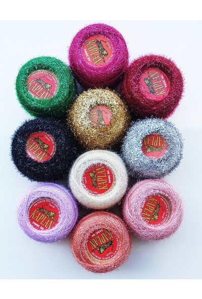 Punch Ipi Nakış Ipliği Panç Ipi Simli Ip 10'lu