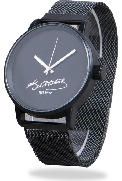 Saattino Kadın Kol Saati Kemal Atatürk Imzalı Hasır Mıknatıs Kordon ST-303835