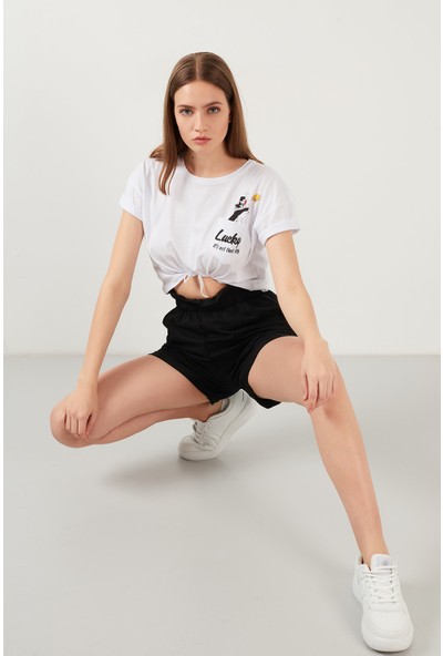 Lela Beli Lastikli Cepli Short Kadın Short 5863880 Lela Beli Lastikli Cepli Short Kadın Short 5863880