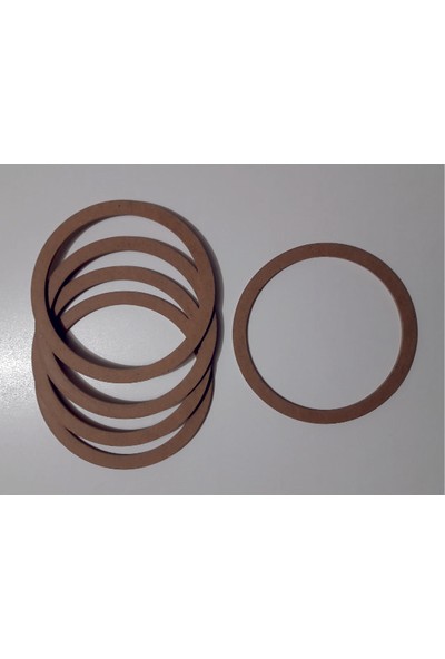 Ahi Hayal Atölyesi Ham Mdf Vidasız 15 cm Çapında 5 Adet Kasnak Seti