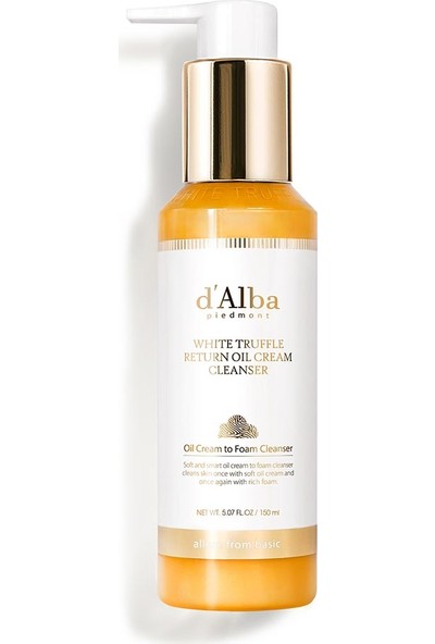 D'Alba Dalba White Truffle Return Oil Cream Cleanser - Temizleyici 150 ml D'Alba Dalba White Truffle Return Oil Cream Cleanser - Temizleyici 150 ml
