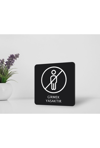 BK Gift Girmek Yasaktır Kapı Yönlendirme Levhası