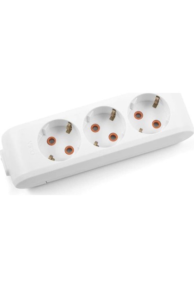 Viko 3'lü Topraklı Grup Priz Kablosuz Topraklı Çocuk Korumalı 90113300 Viko 3'lü Topraklı Grup Priz Kablosuz Topraklı Çocuk Korumalı 90113300