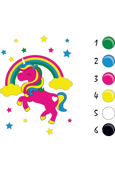 Okutan Hobi Montessori Tuval Boyama Sayılı Set 25X35 Unicorn Okutan Hobi Montessori Tuval Boyama Sayılı Set 25X35 Unicorn