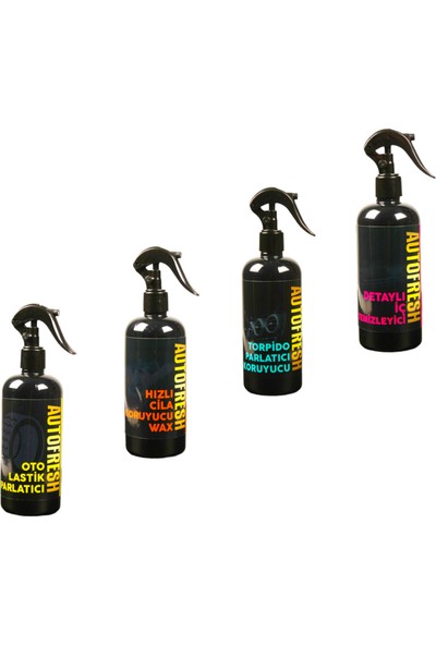 Auto Fresh Araç Efsane 4'lü Oto Bakim Temizlik Seti Auto Fresh Araç Efsane 4'lü Oto Bakim Temizlik Seti