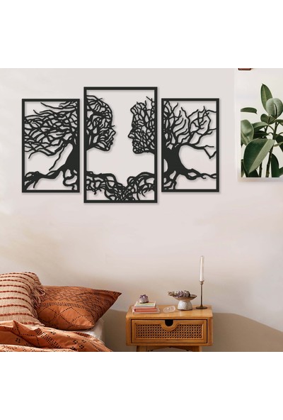 Dekart Face's Of Autumn Metal Tablo - Duvar Dekoru