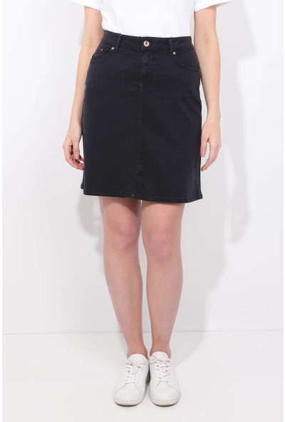 Blue White Kadın Lacivert Jean Etek Blue White Kadın Lacivert Jean Etek