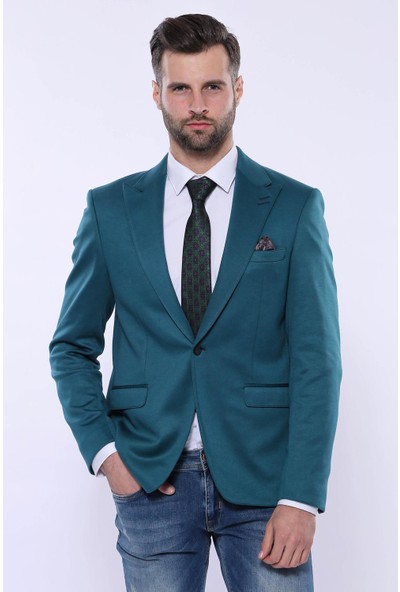 Wessi Erkek Sivri Yaka Slim Fit Ceket Wessi Erkek Sivri Yaka Slim Fit Ceket