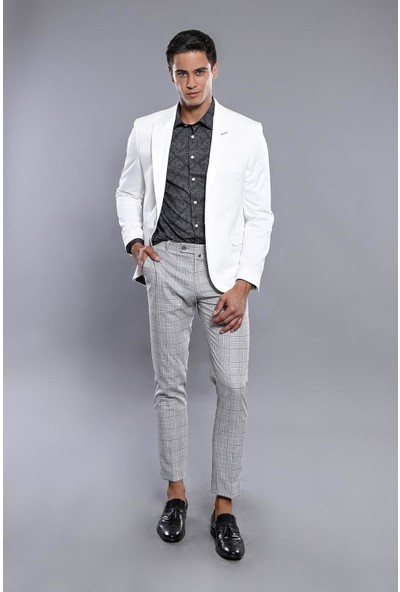 Wessi Erkek Sivri Yaka Slim Fit Ceket Wessi Erkek Sivri Yaka Slim Fit Ceket