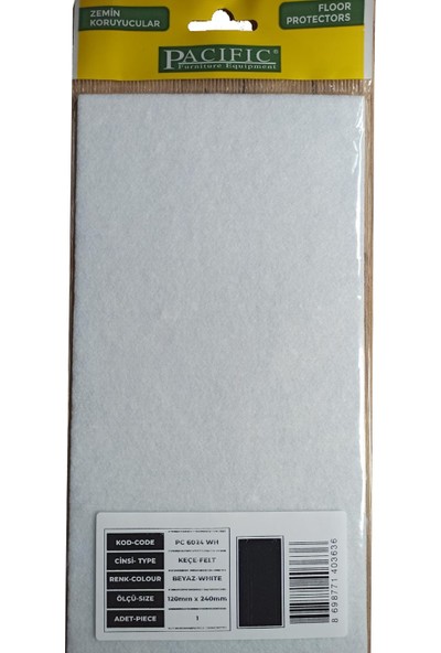 Pacific Masa - Sandalye Keçeleri 120 mm x 240 mm