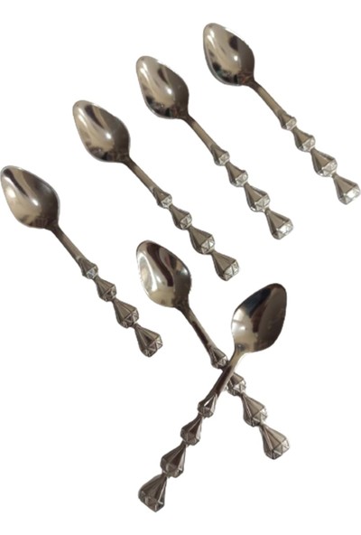 Doğuş Mutfak Pırlanta Model Paslanmaz Çelik 12'li Paket Çay Kaşığı Doğuş Mutfak Pırlanta Model Paslanmaz Çelik 12'li Paket Çay Kaşığı