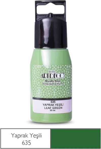 Artdeco Boyutlu Boya Yaprak Yeşil 635 Artdeco Boyutlu Boya Yaprak Yeşil 635