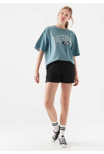 Mavi Kadın Siyah Örme Şort 1600762-900