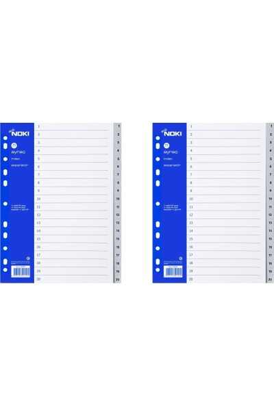 Noki Seperatör 1-20 Rakam 2 Adet 59220 Noki Seperatör 1-20 Rakam 2 Adet 59220